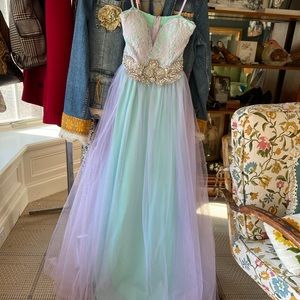 Dresses | Ethereal Strapless Beaded Prom Formal Gown | Poshmark